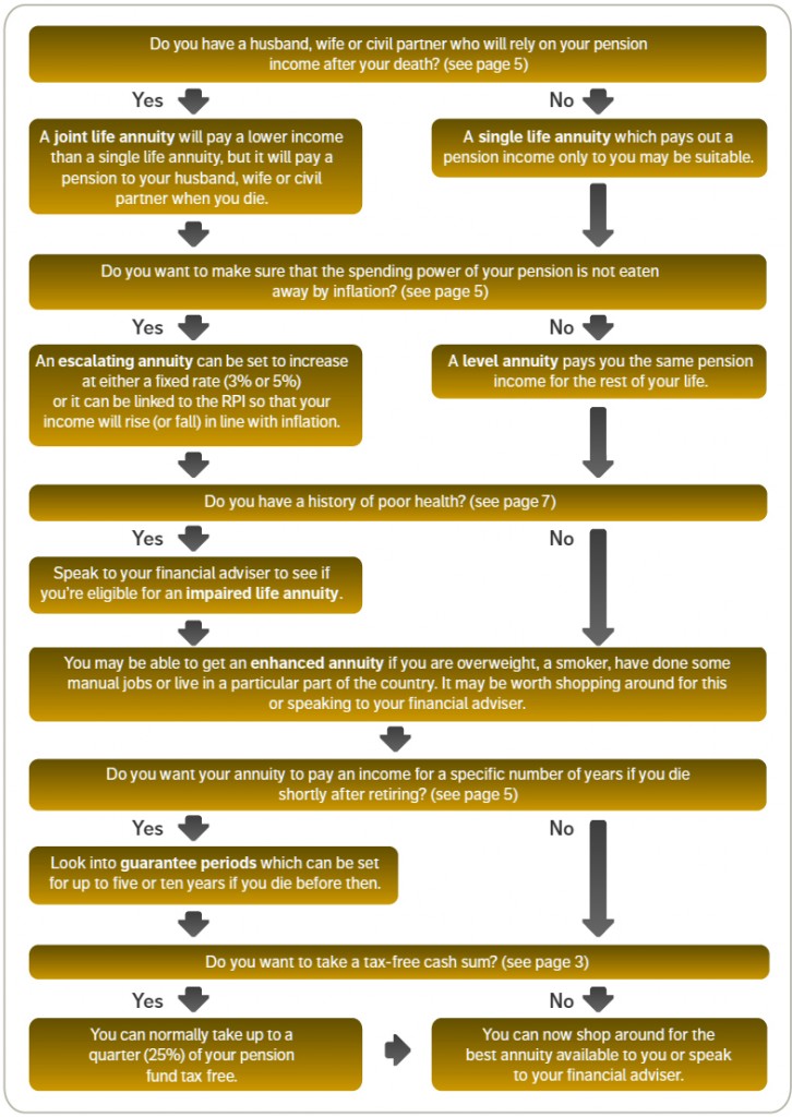 Pension annuity options - Retirement professionals